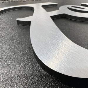 Metal Cursive Numbers / Metal House Number / Thick Cursive Number / 10 ...