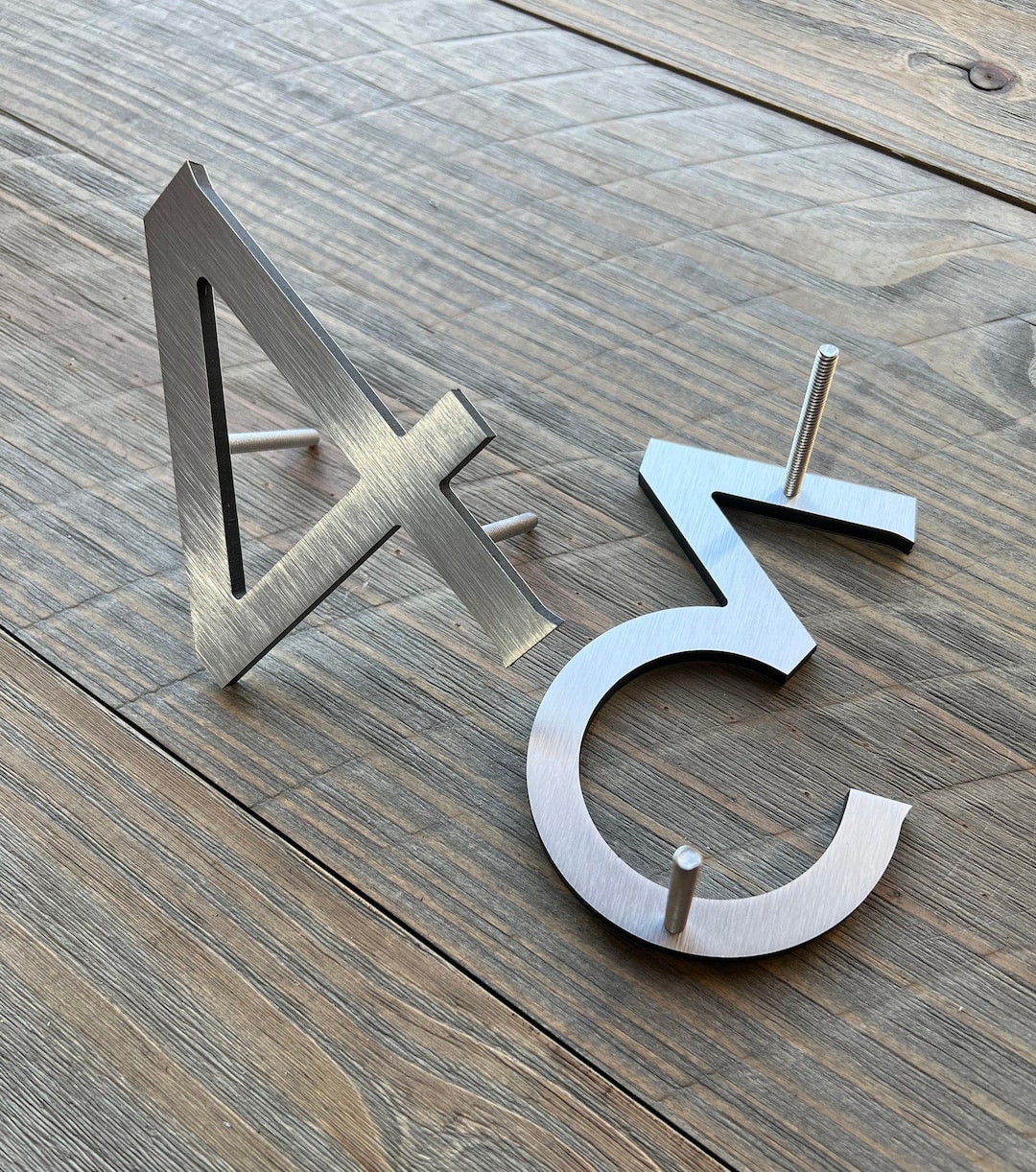 Metal House Numbers / Metal Address Numbers / Modern House Numbers ...