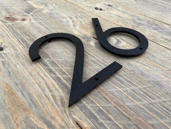 8 Inch Modern House Numbers / Address Sign / Address Plaque / | Etsy