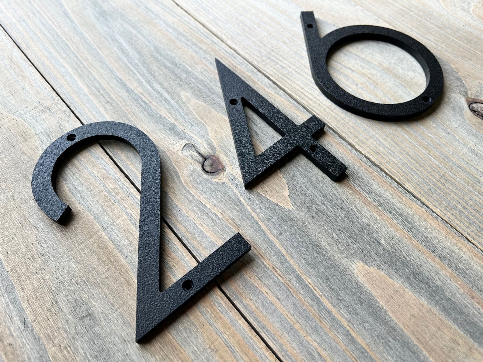 Art Deco House Numbers / Black House Number / Outside Address - Etsy
