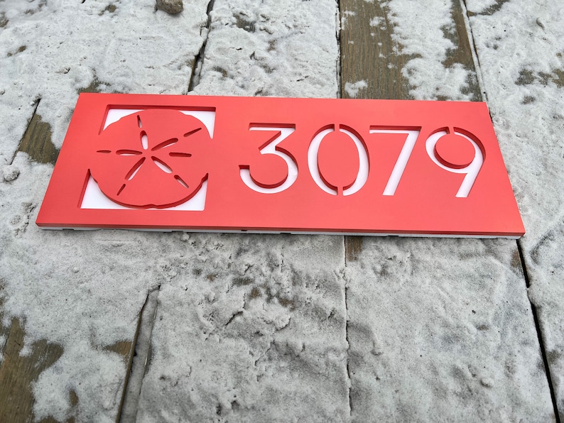 Beach House Number Sign / Beach House Decor / Coastal Decor / - Etsy