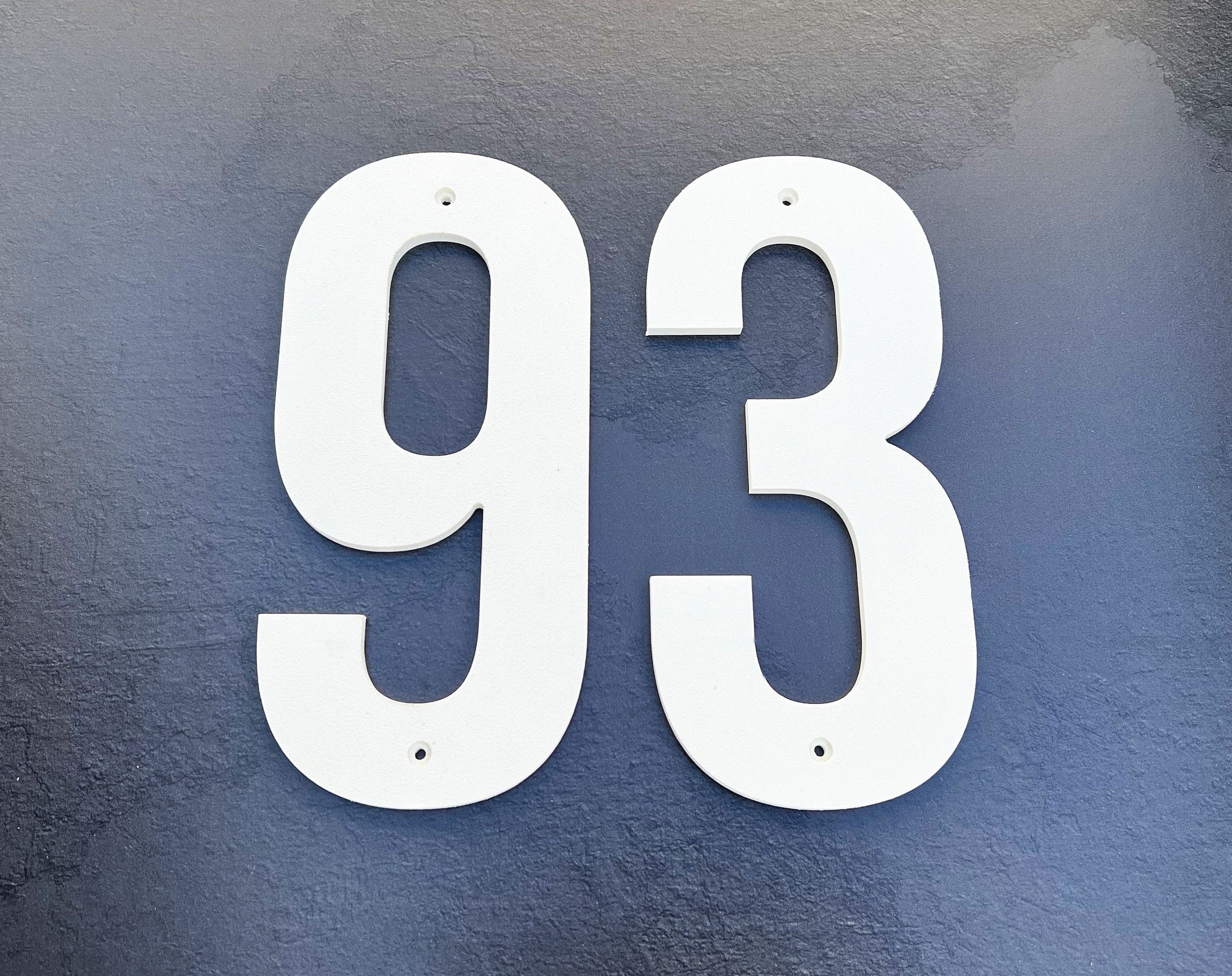 White Address Numbers / Modern House Numbers / Address Sign / - Etsy