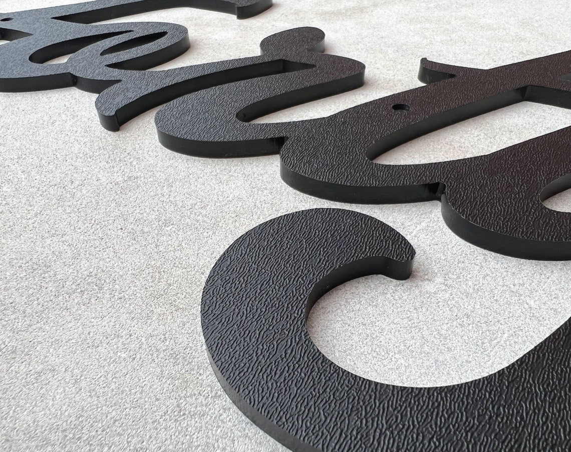 Medium Cursive House Numbers / Retro Style Number / Thick - Etsy