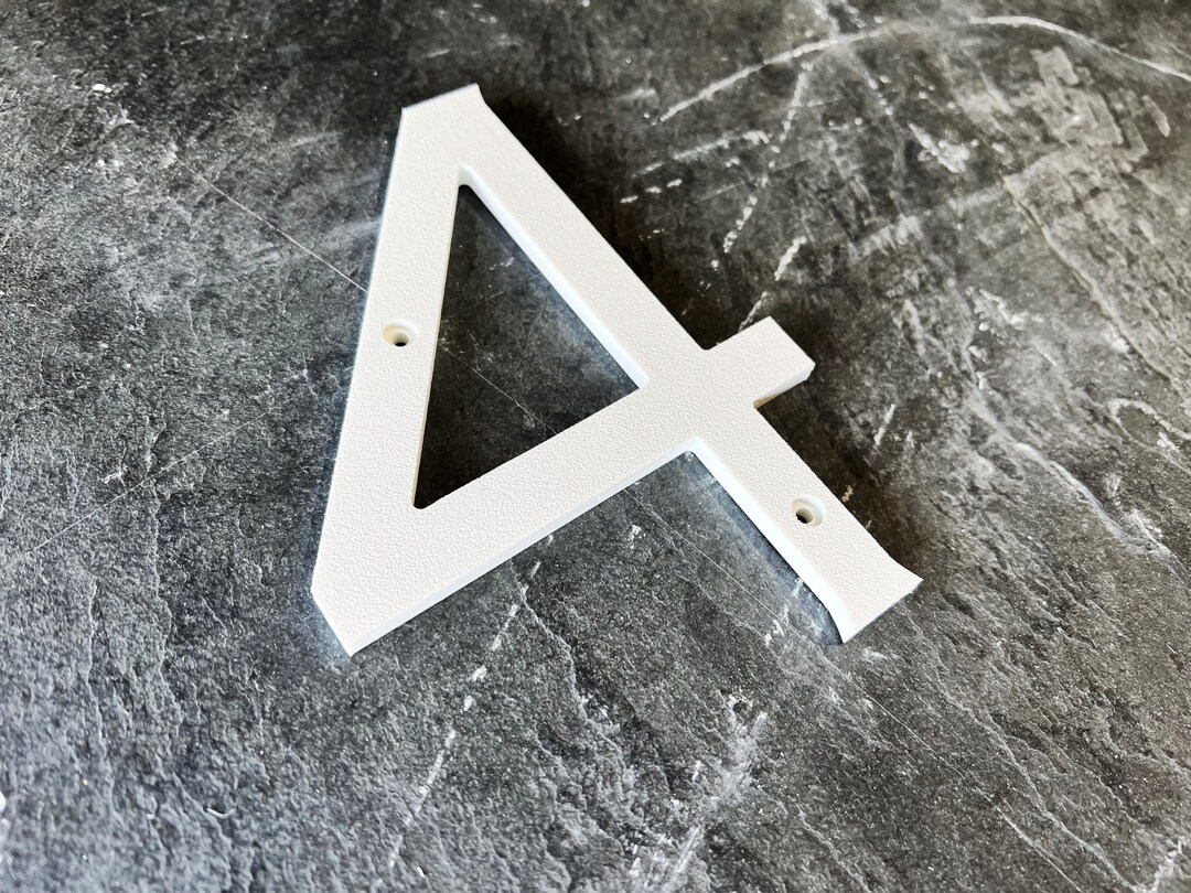 Modern House Numbers / White House Number / White Address Numbers ...