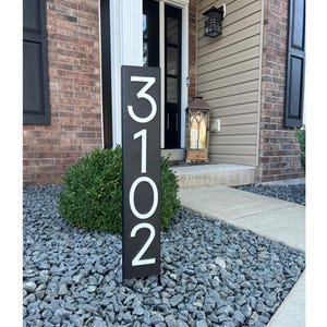 Metal Address Sign for House / Modern Metal Address Plaque / Metal ...