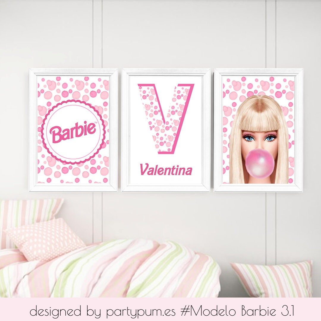 Barbie X 3 Printable Sheets-decoration - Etsy