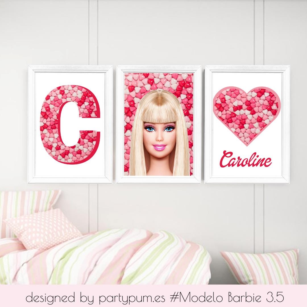 Barbie Sheets X 3 Printable Decoration - Etsy