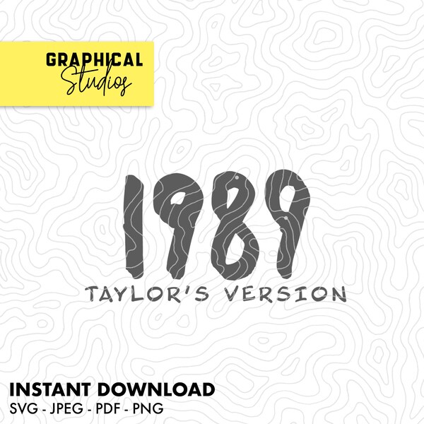 1989 Taylor Svg - Etsy