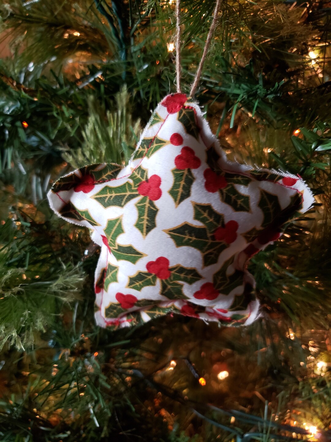 Fabric Christmas Star Set - Etsy