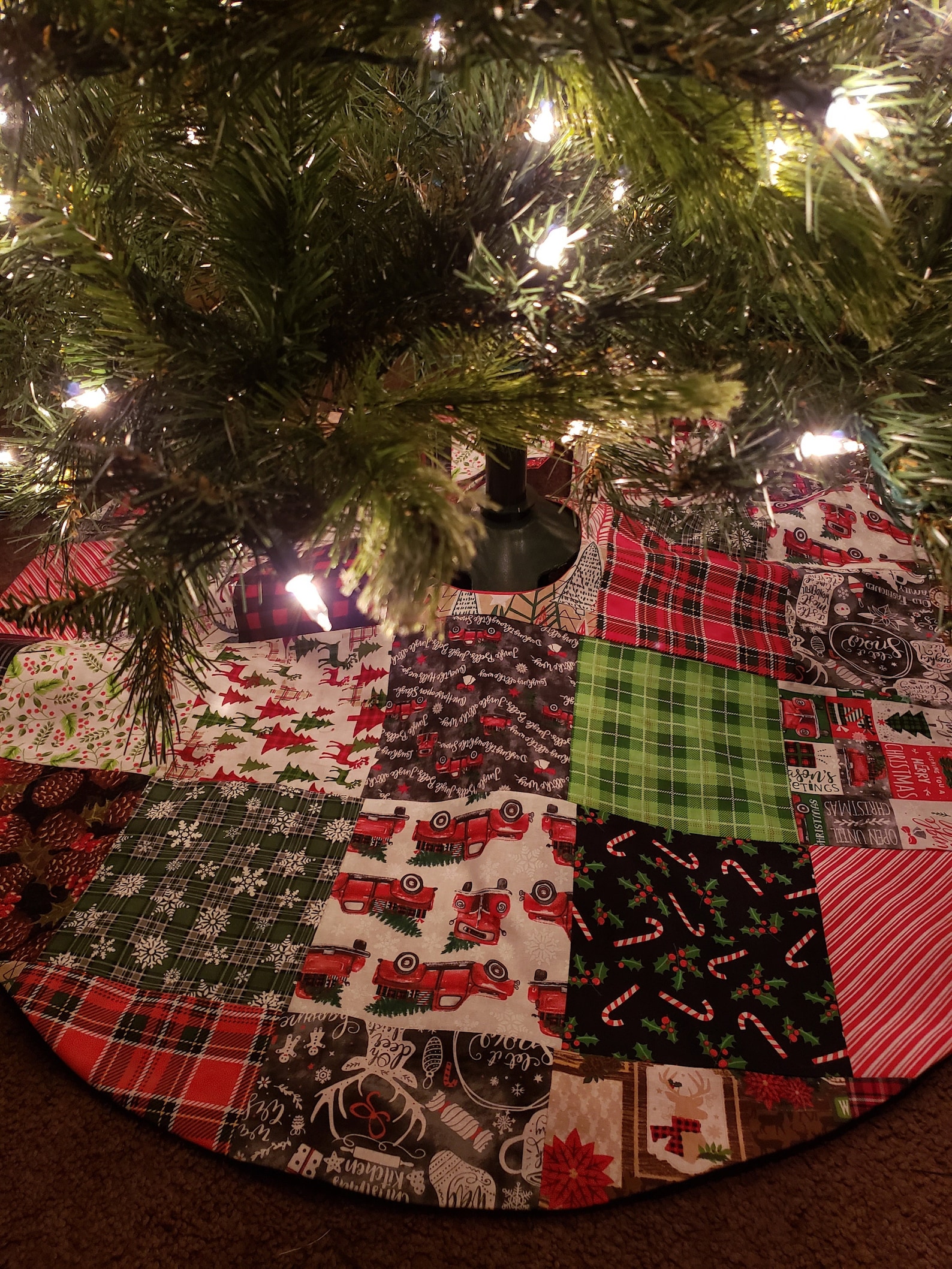 Grandma's Scraps Christmas Tree Skirts - Etsy