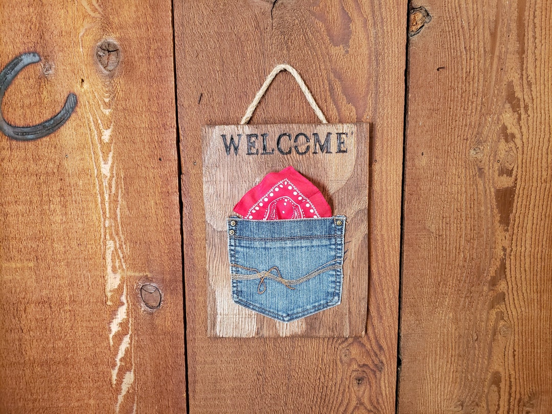 Jean Pocket Sign - Etsy
