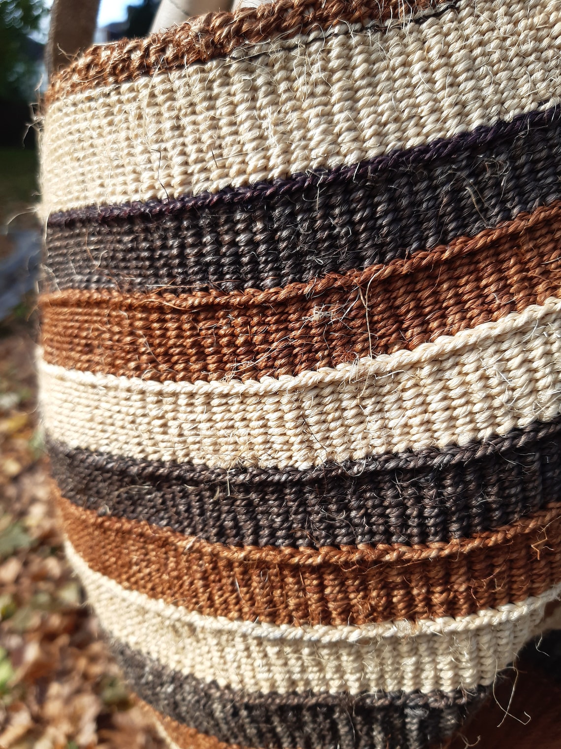 Vintage Kenyan Sisal and Soft Leather Unique Bag - Etsy