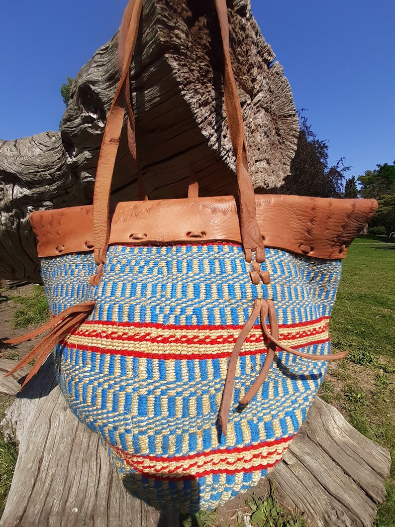 Unique Vintage Kenyan Kiondo Sisal Shoulder Beach, Holiday or All ...