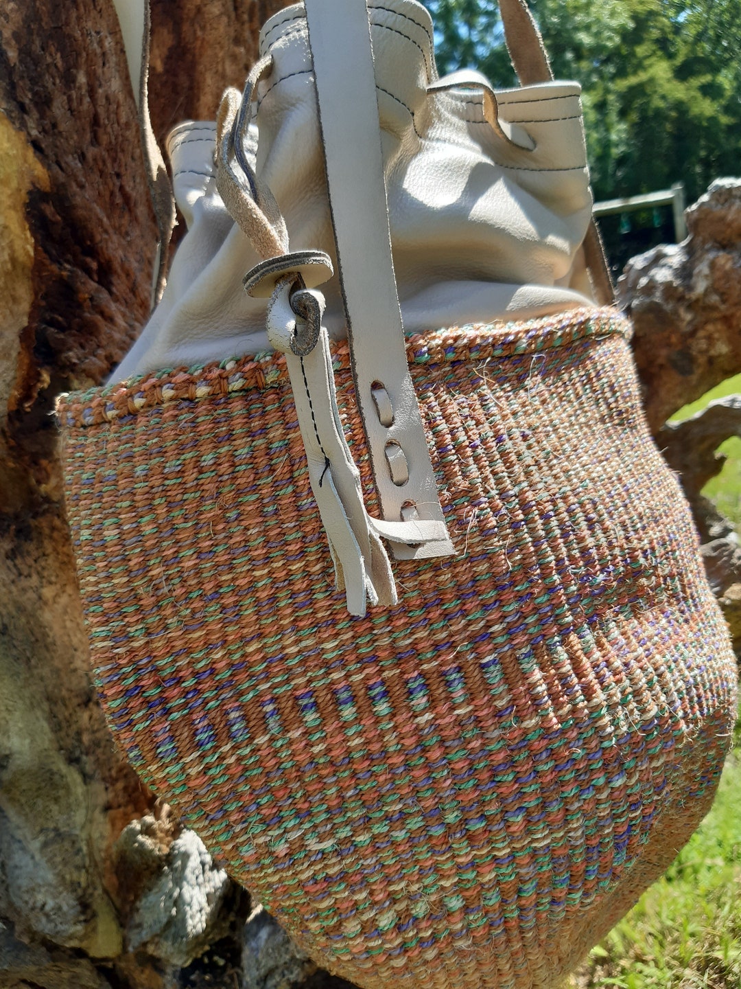 Vintage and Unusual Kenyan Kiondo Sisal Shoulder Bag - Etsy