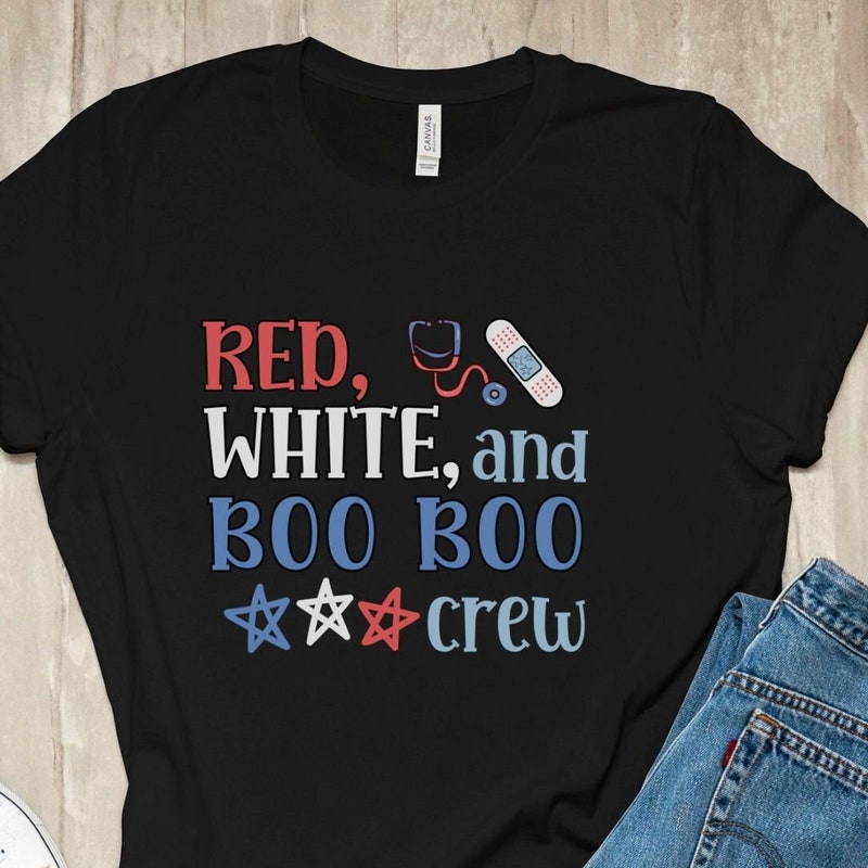 Red White and Boo Boo Crew Png - Etsy