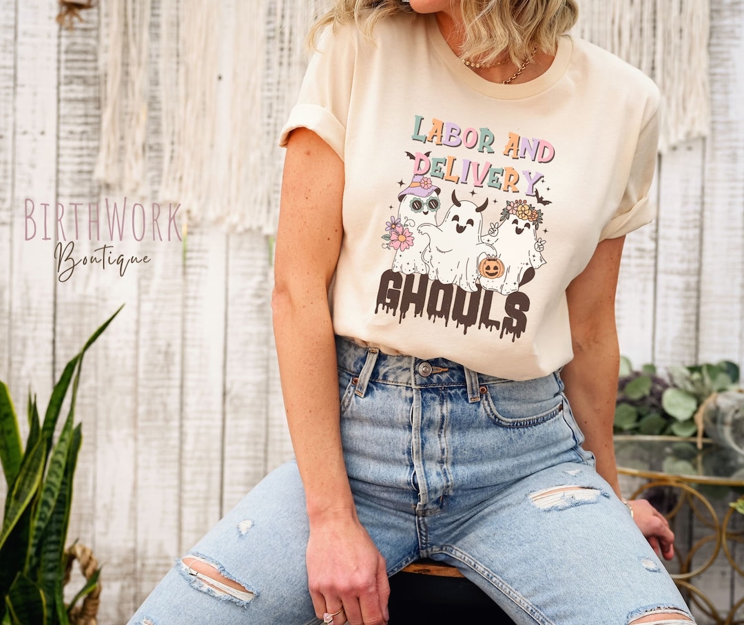 Labor and Delivery Nurse Halloween Tshirt, L&D Ghouls T-shirt, Labor ...