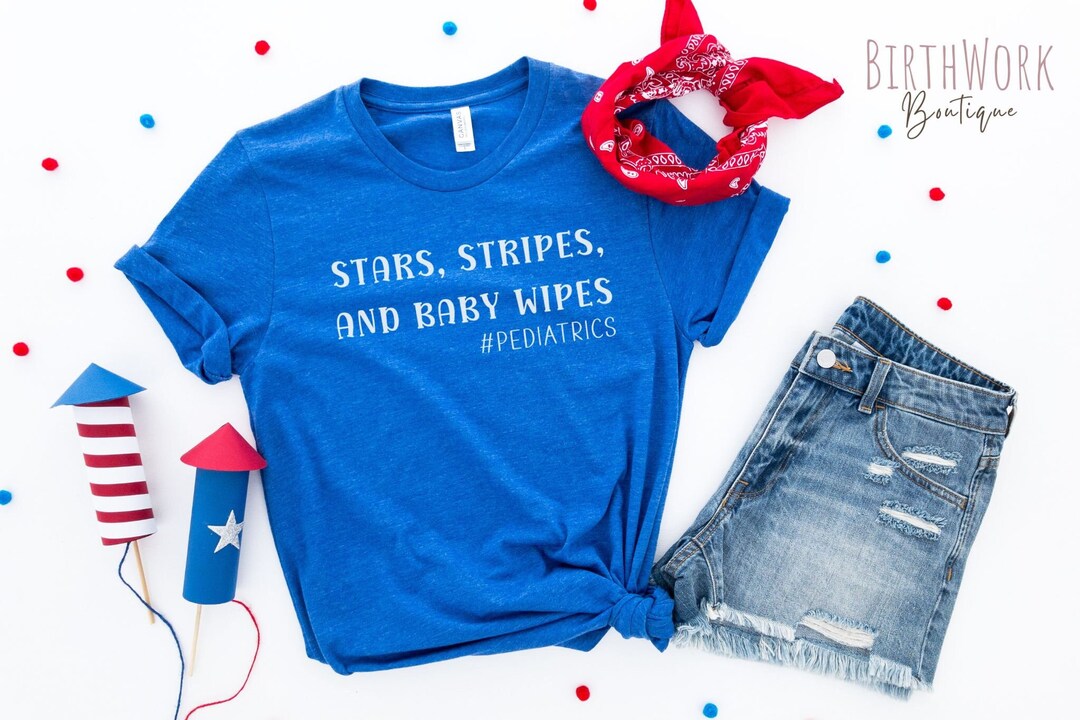 Pediatrics Memorial Day Shirt, Pediatric Nurse 4th of July Tshirt ...
