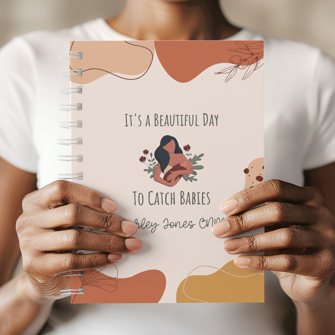 Personalized Midwife Gift Spiral Notebook - Ruled Line, Custom ...