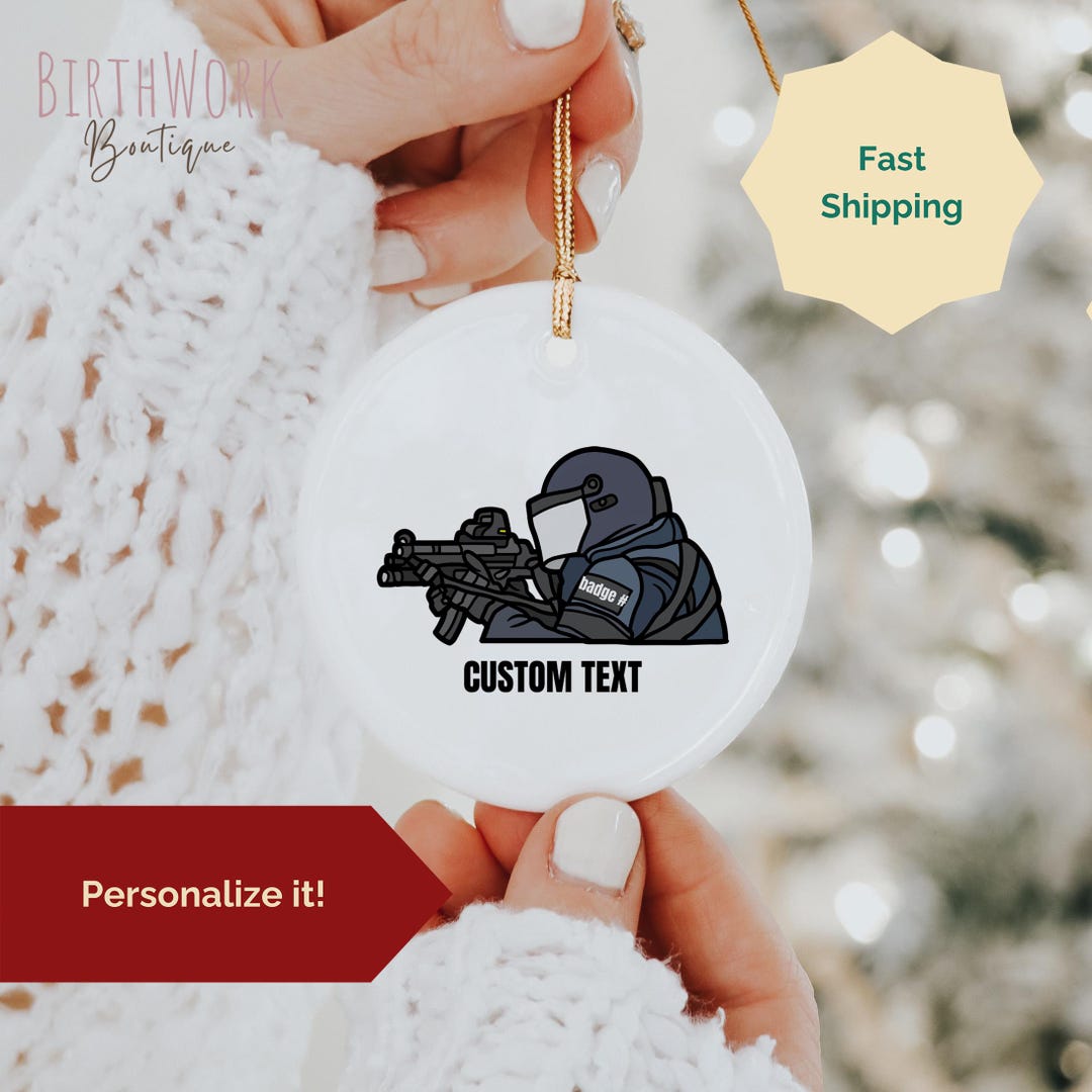 Law Enforcement SWAT Team Ornament, SWAT Officer Christmas Gift ...