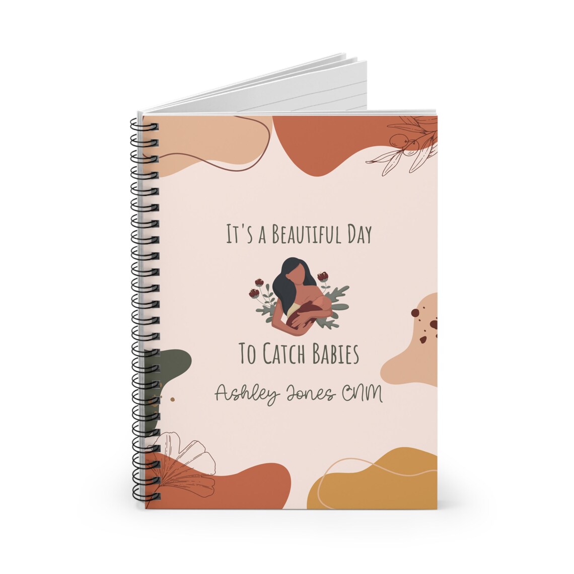 Personalized Midwife Gift Spiral Notebook - Ruled Line, Custom ...