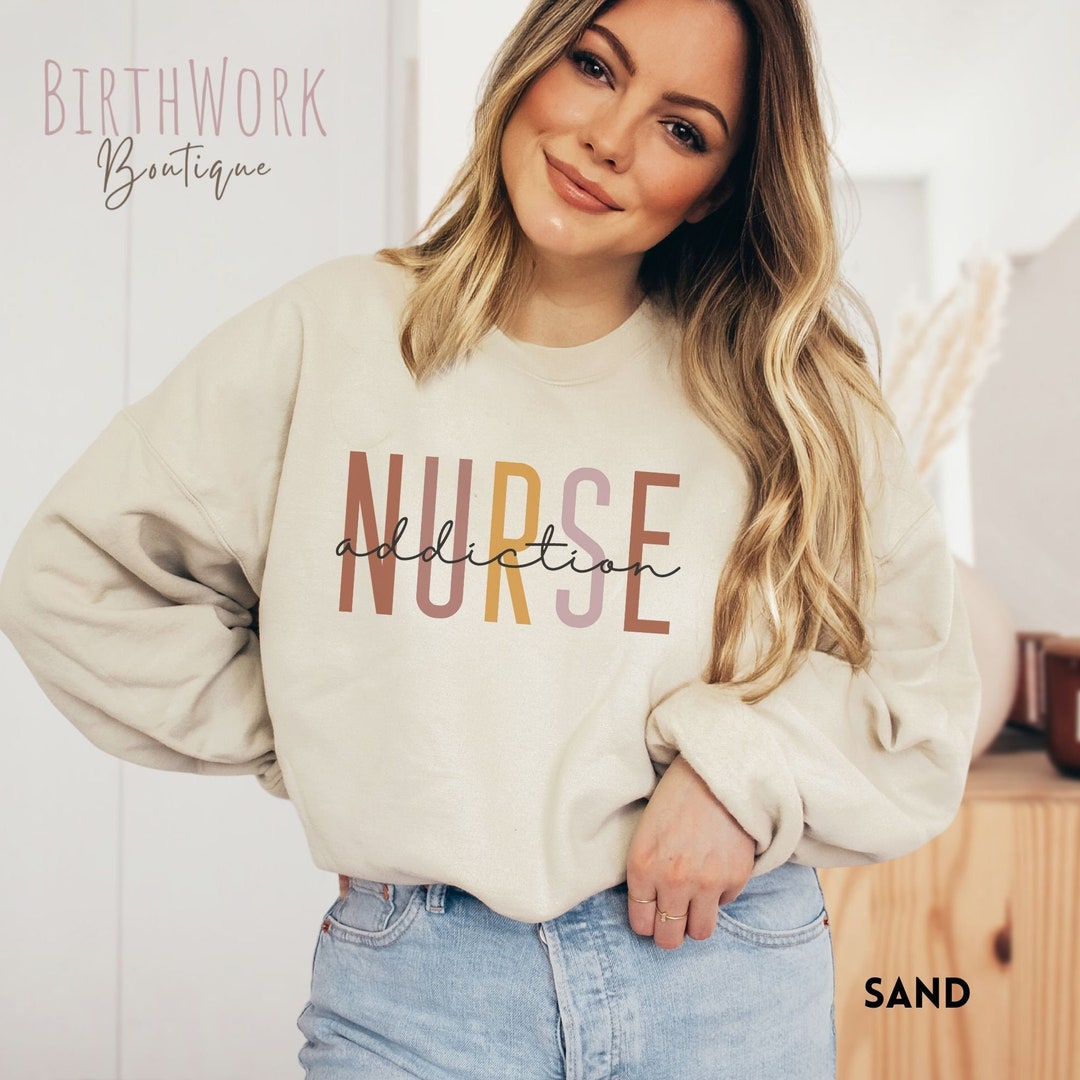 Addiction Nurse Sweater, Substance Abuse Nurse Sweatshirt, Rehab Nurse ...