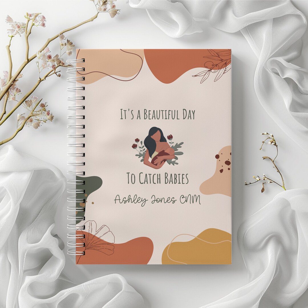 Personalized Midwife Gift Spiral Notebook - Ruled Line, Custom ...