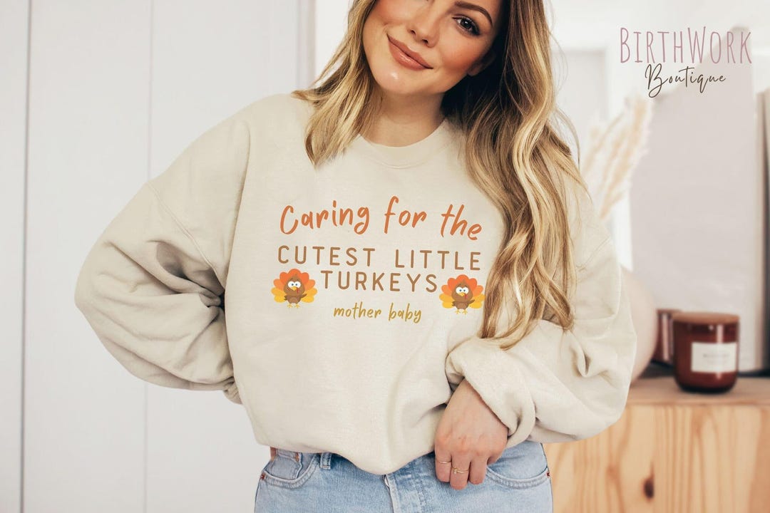 Mother Baby Nurse Thanksgiving Sweater, Thanksgiving Matching Turkey ...