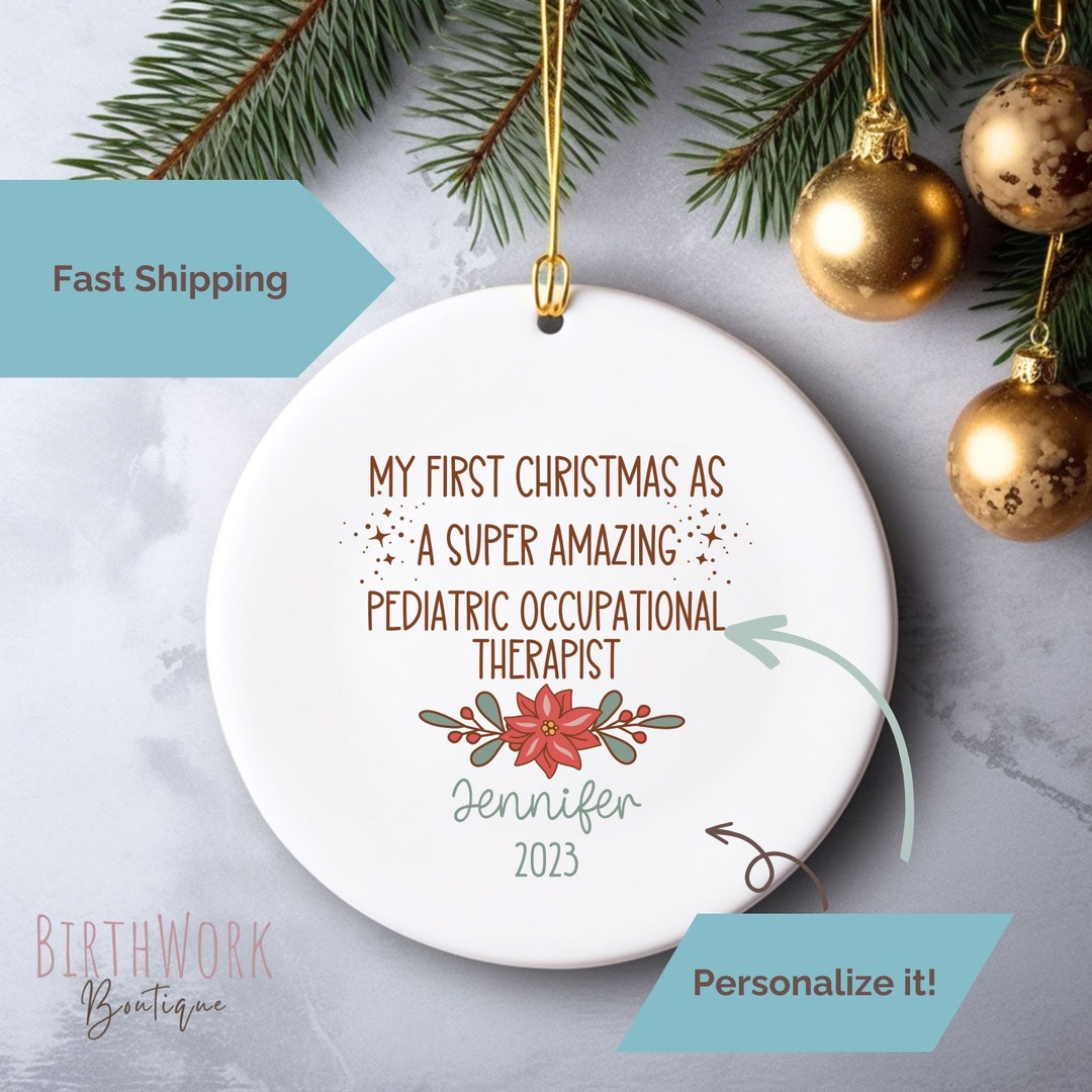 Personalized Pediatric Occupational Therapy Ornament, Child Development ...