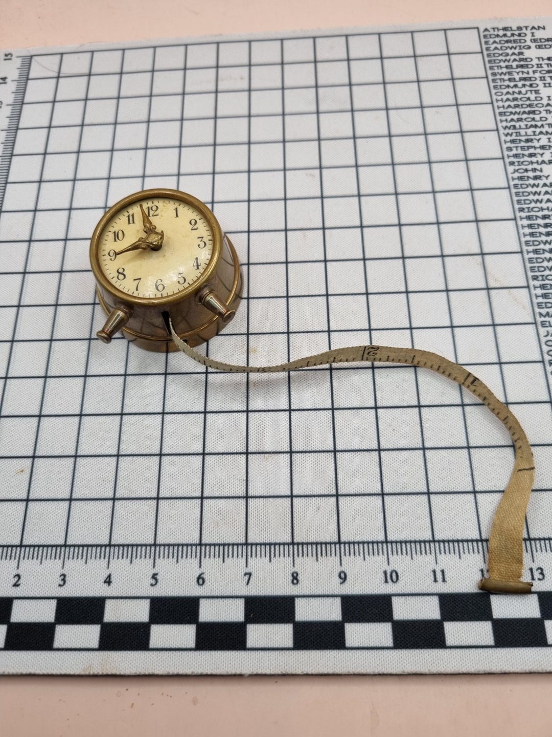 Vintage Novelty Clock Tape Measure - Etsy