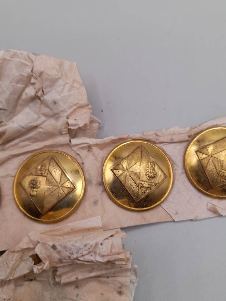 Antique Livery Buttons Approx 19th Century Full Set for a Coat Jacket ...
