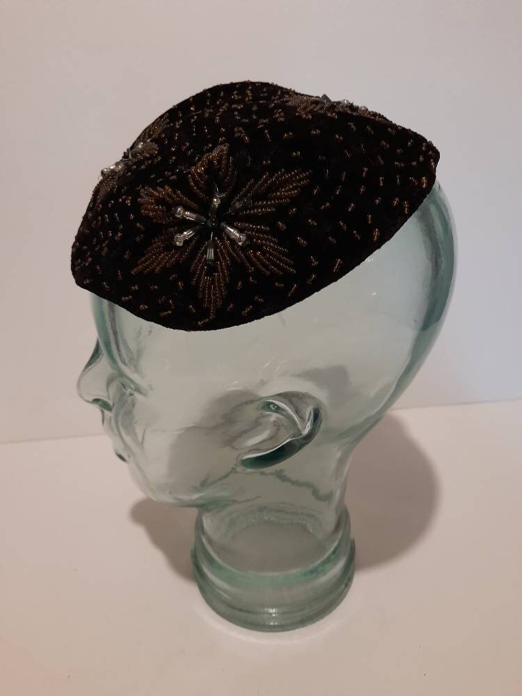 Vintage 1930s to 1940s Beautifully Hand Stitched Evening Cap. - Etsy