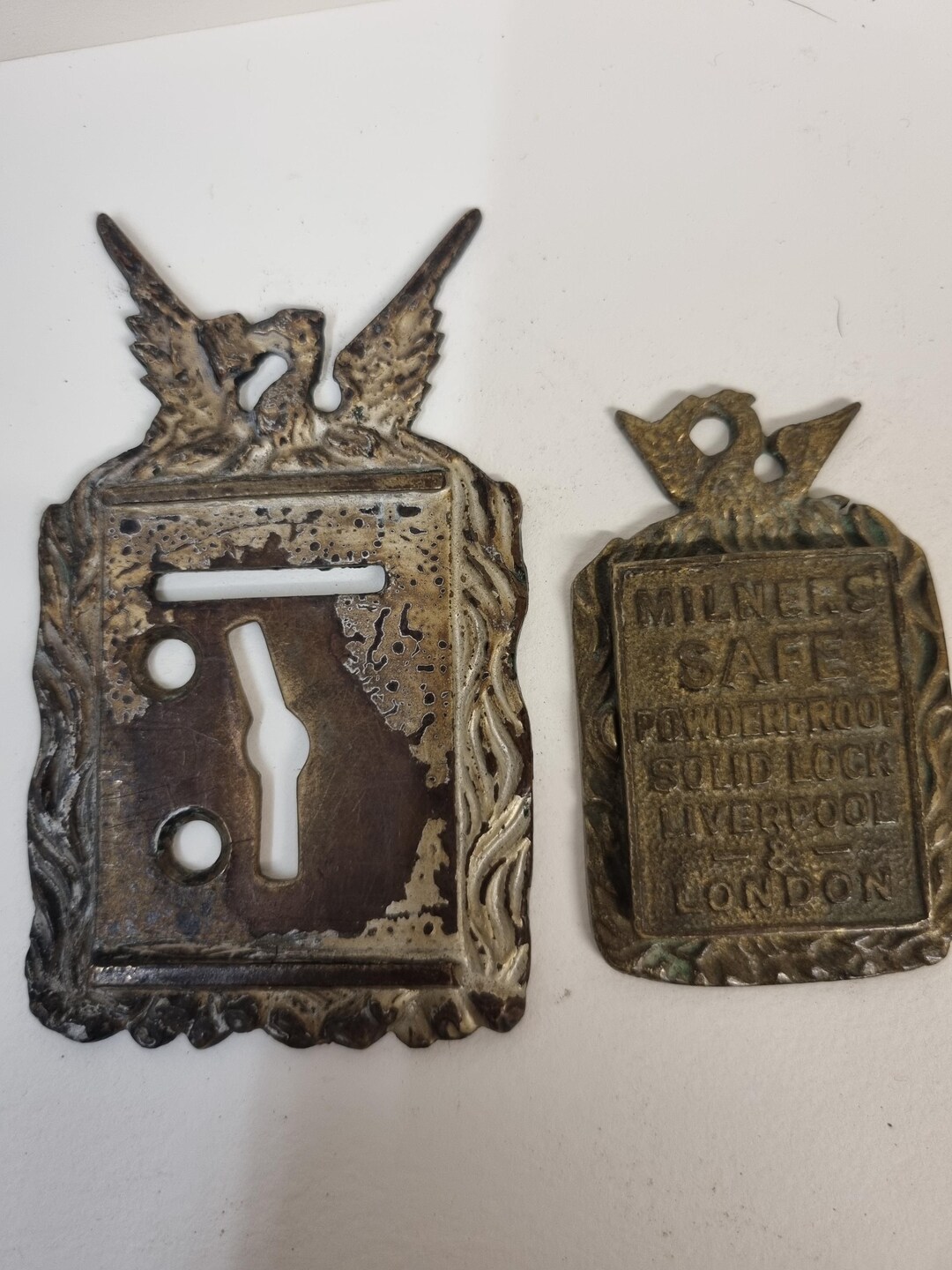 1880s Milner's Safe Lock Escutcheons Liverpool & London . - Etsy