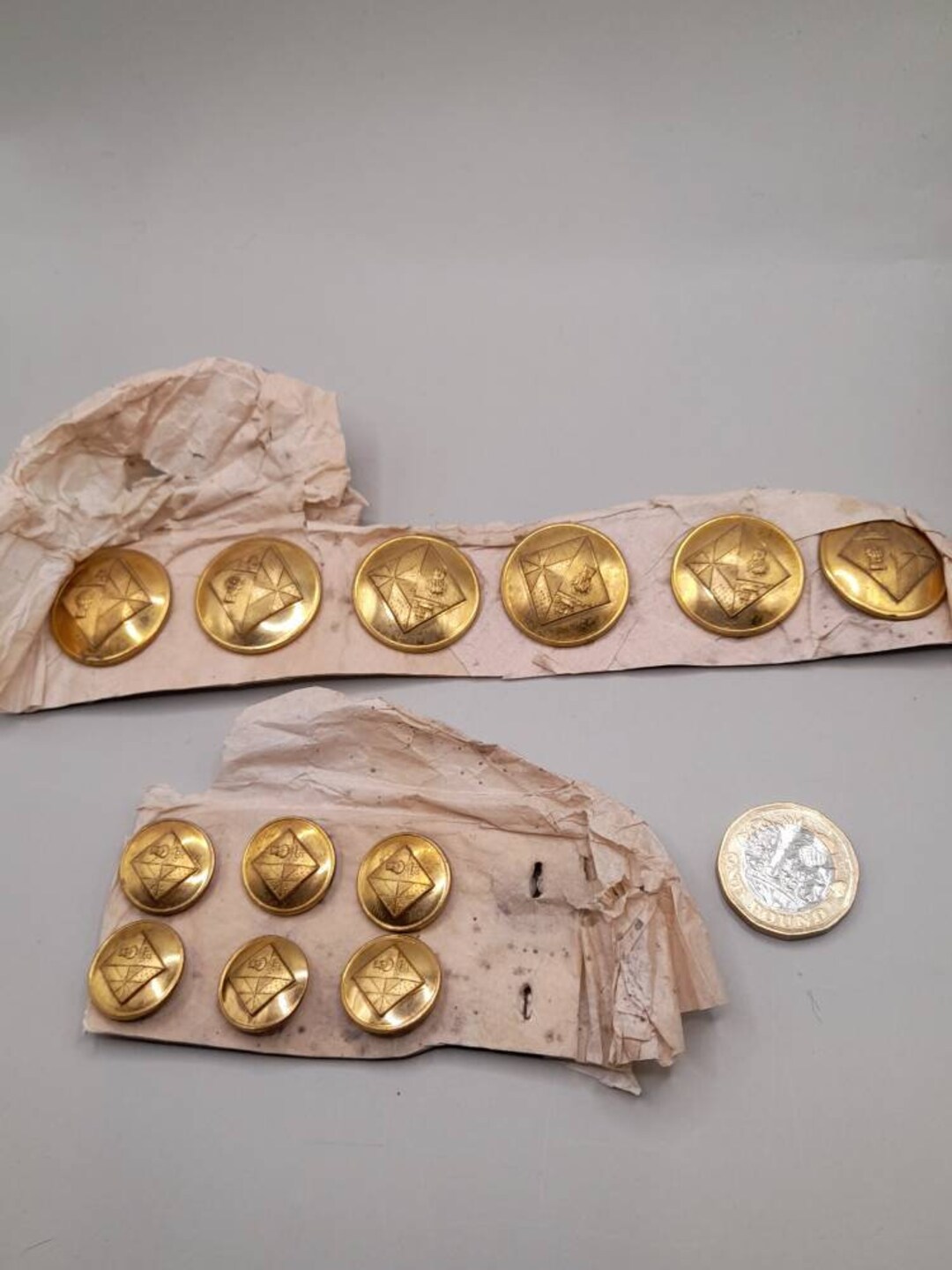 Antique Livery Buttons Approx 19th Century Full Set for a Coat Jacket ...