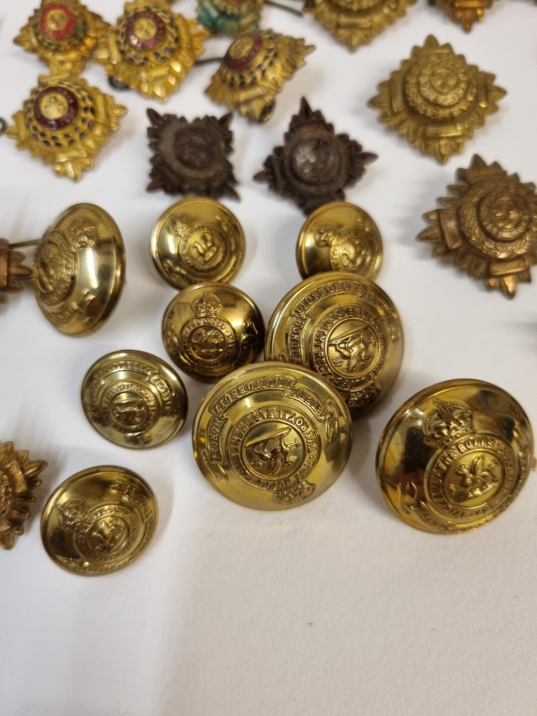 A Group of WW2 Buttons Badges and Insignias. - Etsy