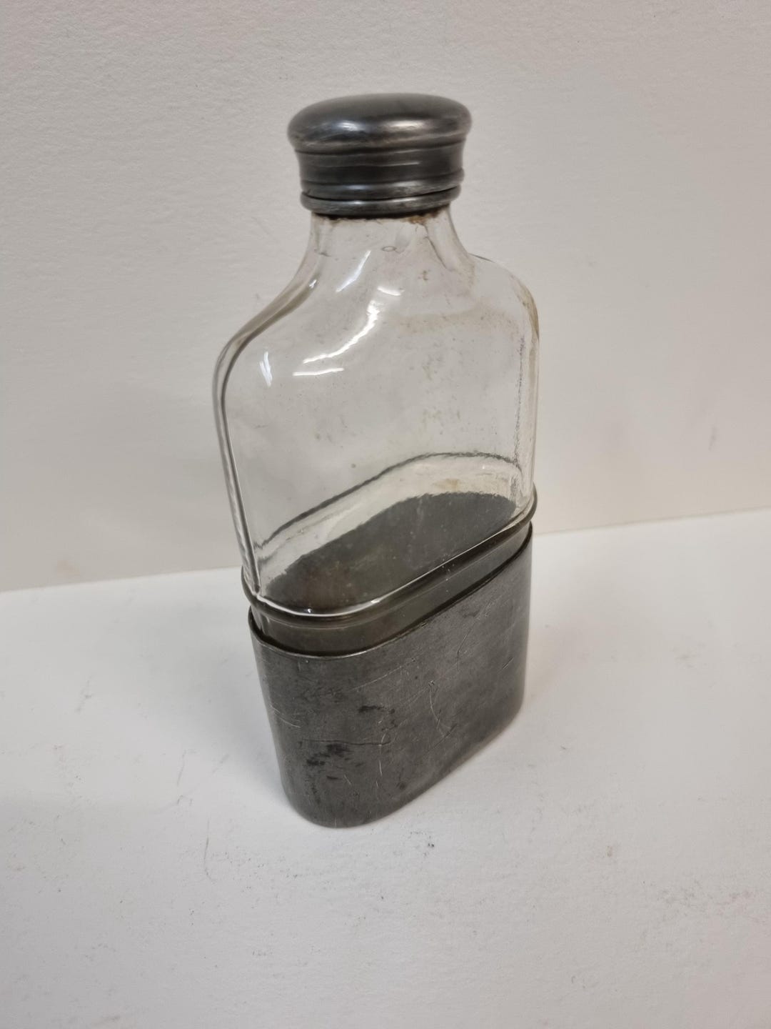 1910 Drinking Glass Flask With Screw Top - Etsy
