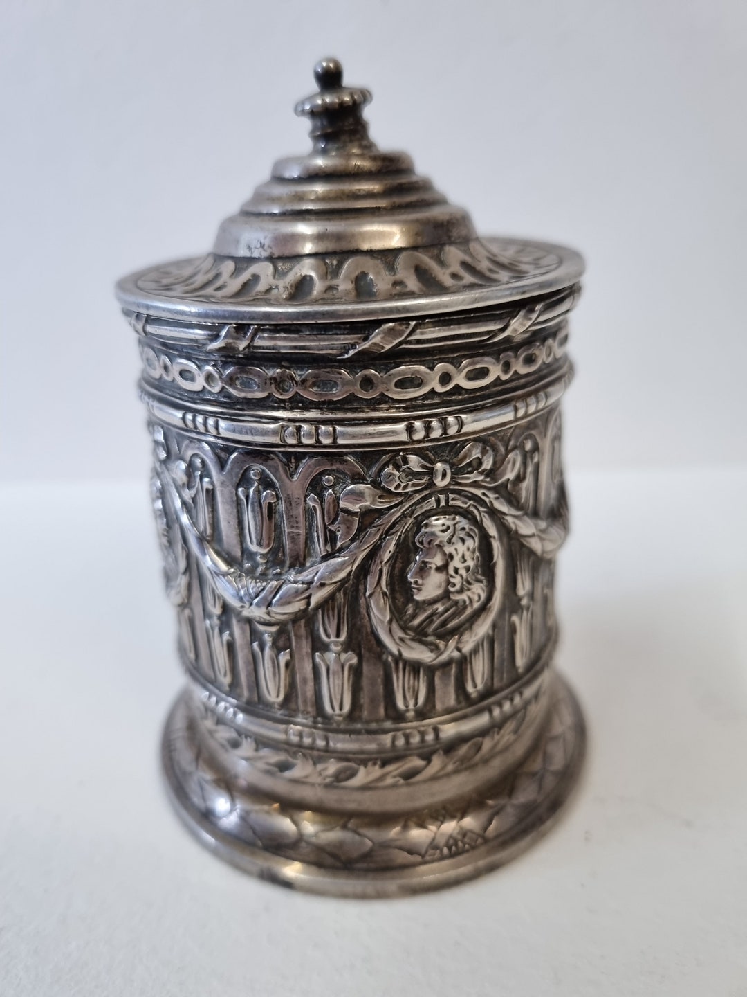 Circa 1897 Hanau Silver Wolf and Knell Tea Caddy/tobacco Cannister. - Etsy