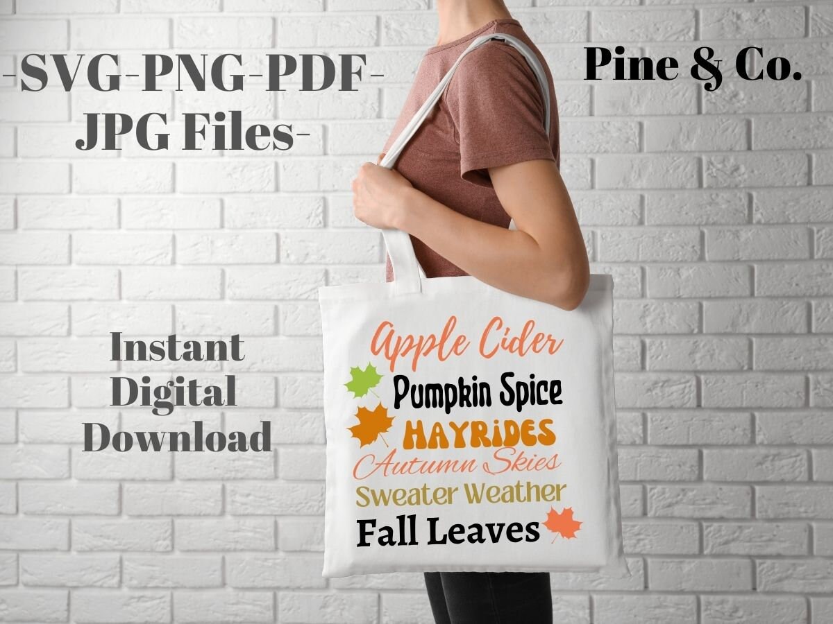 Fall SVG Design, Fall is My Favorite SVG, Fall Cut File, Fall Words SVG ...