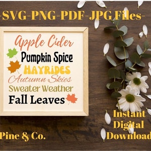 Fall SVG Design, Fall is My Favorite SVG, Fall Cut File, Fall Words SVG ...