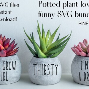 Plant SVG Bundle, Funny Plant Svg, Planter Svg, I Love Plants Svg ...