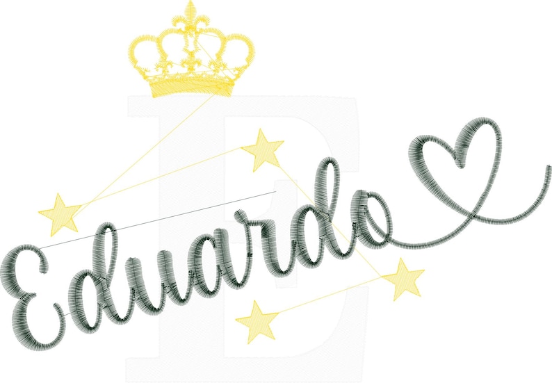 Crown Letter Embroidery Design Set A-Z Full ,Royal Alphabet Machine ...