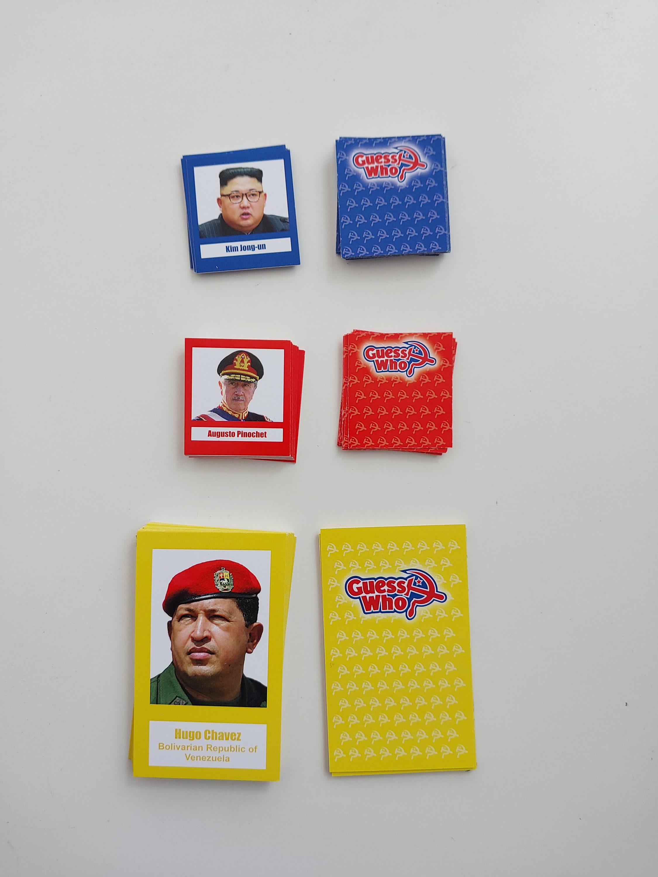 Pre-cut Guess Who Dictator Cards - Etsy