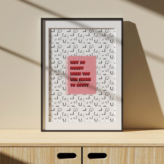 Butt Wall Print Butt Art Funny Bathroom Wall Art Modern - Etsy