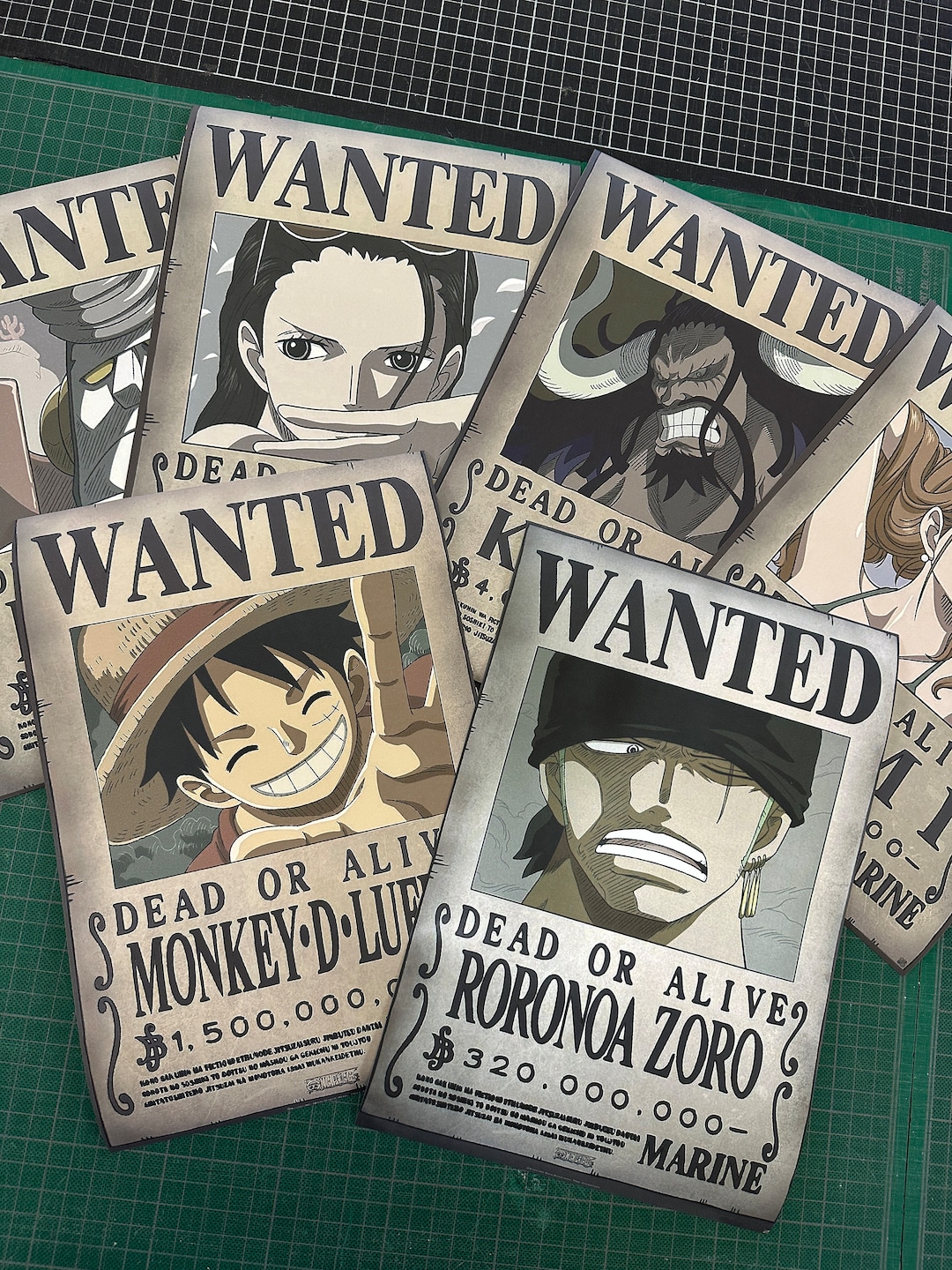 One Piece Wanted Poster on Hq/prime One Piece Paper on Canvas - Etsy ...