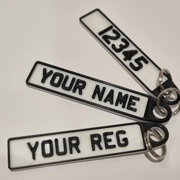Number Plate Keyring - Etsy UK