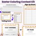 Easter Egg Decorating Contest Scorecard Template Editable, Score Sheet ...