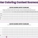 Editable Easter Coloring Contest Scorecard Template, Easter Competition ...