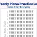 Monthly Piano Practice Chart, Music Practice Log, Music Practice ...