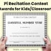 Pi Day Recitation Contest Award Certificates, Pi Day Games, Pi Day ...