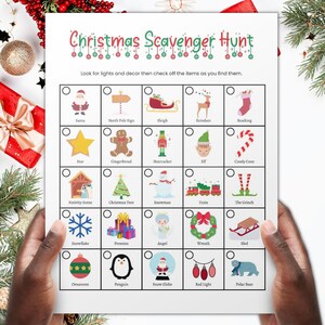 Christmas Scavenger Hunt Around Town - Etsy