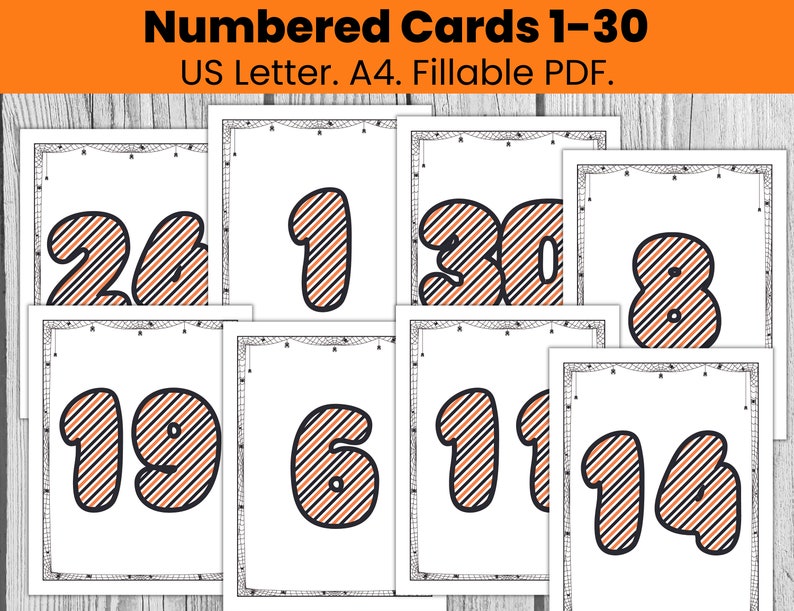 Halloween Cake Walk Game, Halloween Cupcake Topper Number - Etsy